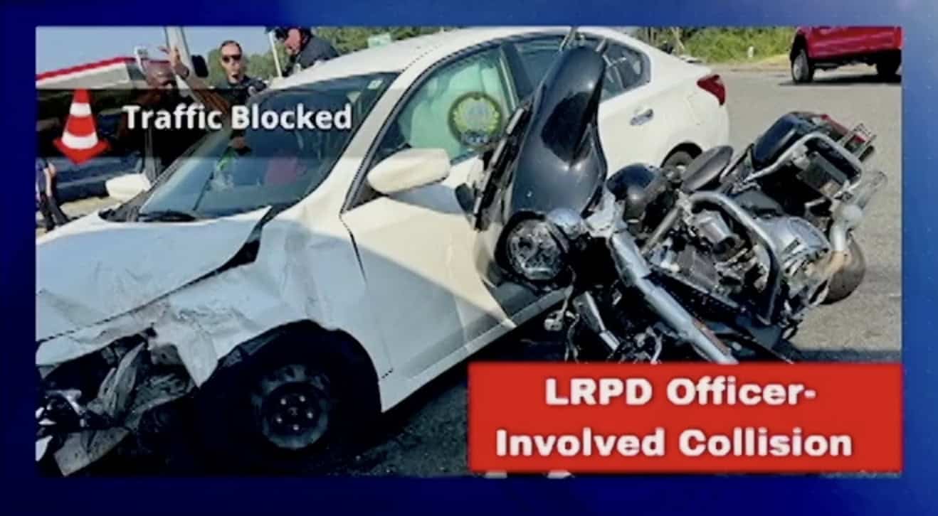 Accidente involucra a oficial de LRPD - Telemundo Arkansas